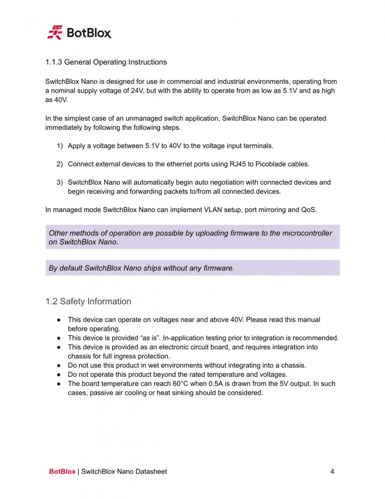 SwitchBlox Nano datasheet page 4