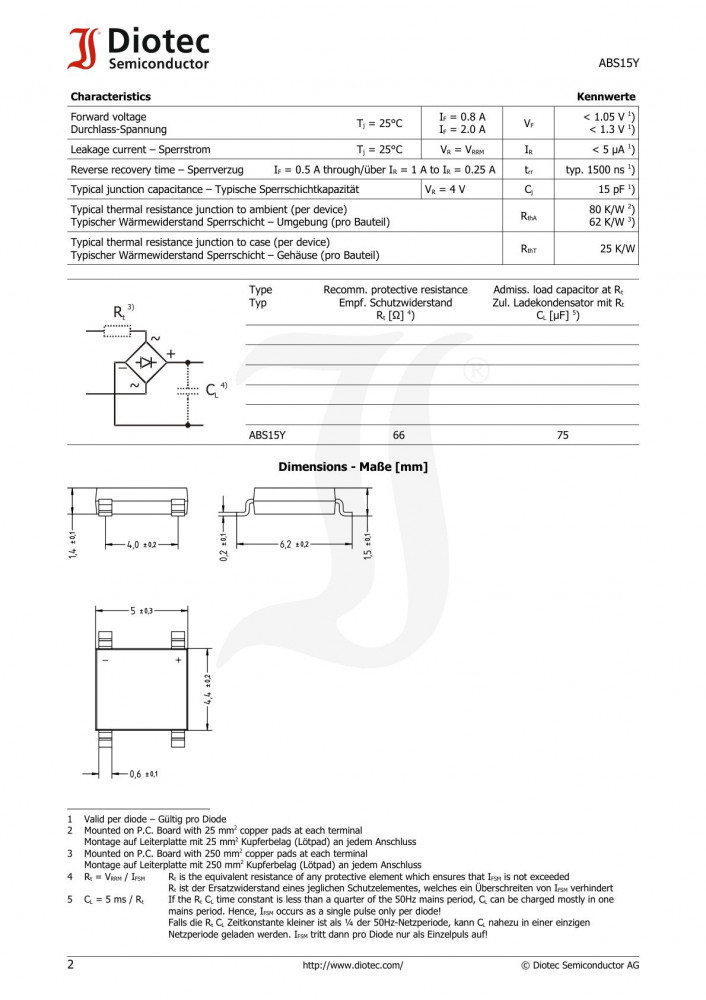 ABS15Y datasheet page 2
