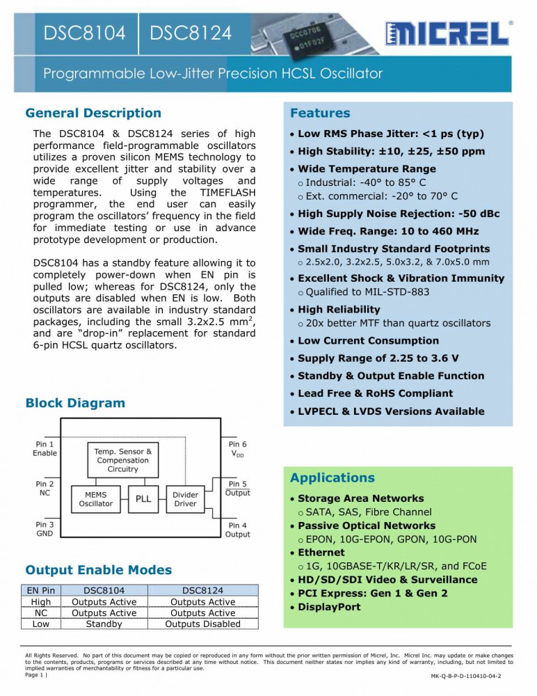 DSC8104 technical document, page 1