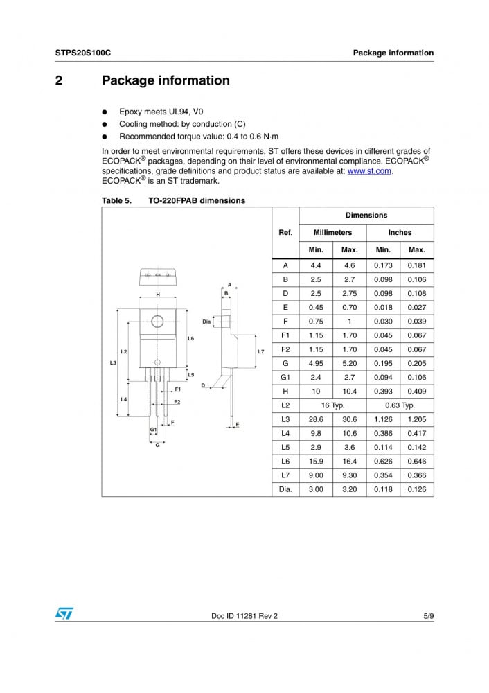 STPS20S100CT datasheet page 5