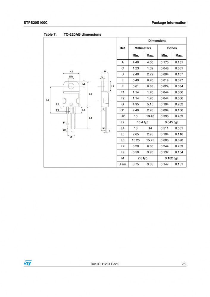 STPS20S100CT datasheet page 7