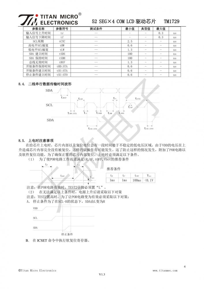 TM1729 datasheet page 4