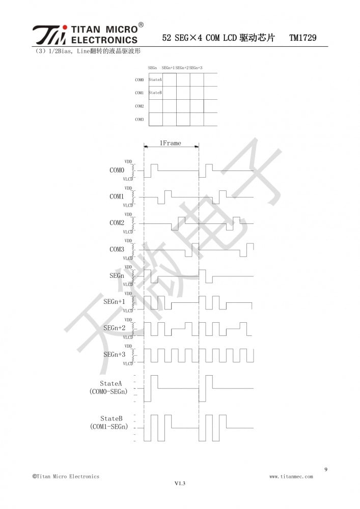 TM1729 datasheet page 9