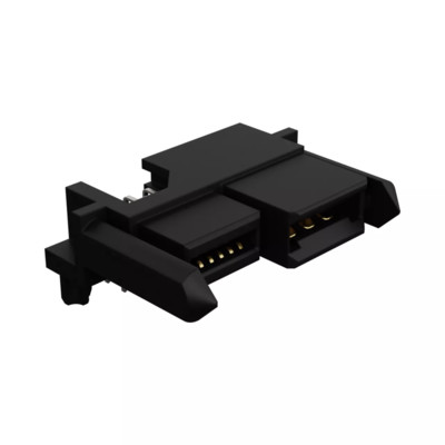 EXTreme LPHPower Receptacle Header, Right-Angle, 2 Power Contacts, 12 Signal Contacts, Select Gold (Au) Plating, for 1.57mm Thick PC Board, with Guide Posts and Press-fit Plastic Pegs for sale
