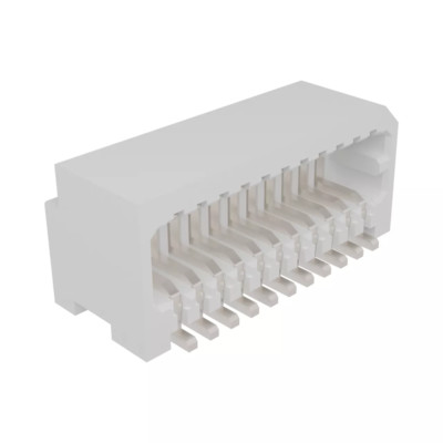 SlimStack Board-to-Board Connector, 0.80mm Pitch, Plug, 5.65mm Mated Height, 22 Circuits, Right-Angle, without Boss for sale