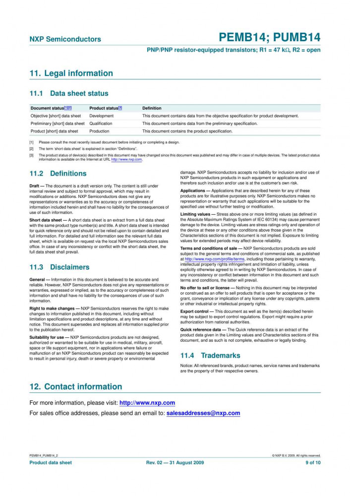 PEMB14 datasheet page 10