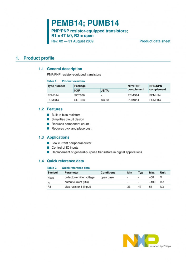 PEMB14 datasheet page 2
