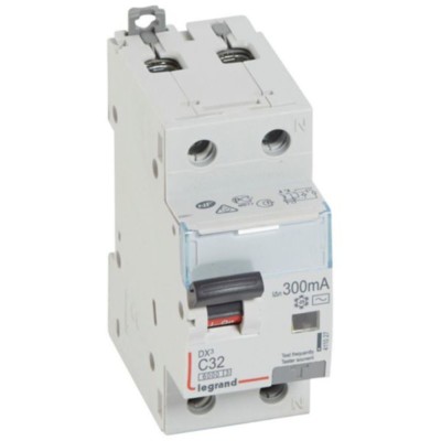 RCBO DX³ 6000 1P+N 32A - 10kA breaking capacity - 230V~ AC type 300mA - Neutral right-hand, C curve for sale