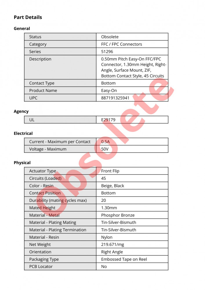 MOLEX 512964533 technical document page 2