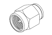 SMA Jack-to-MMCX Plug, Between-Series Adapter, Bag, 50 Ohms