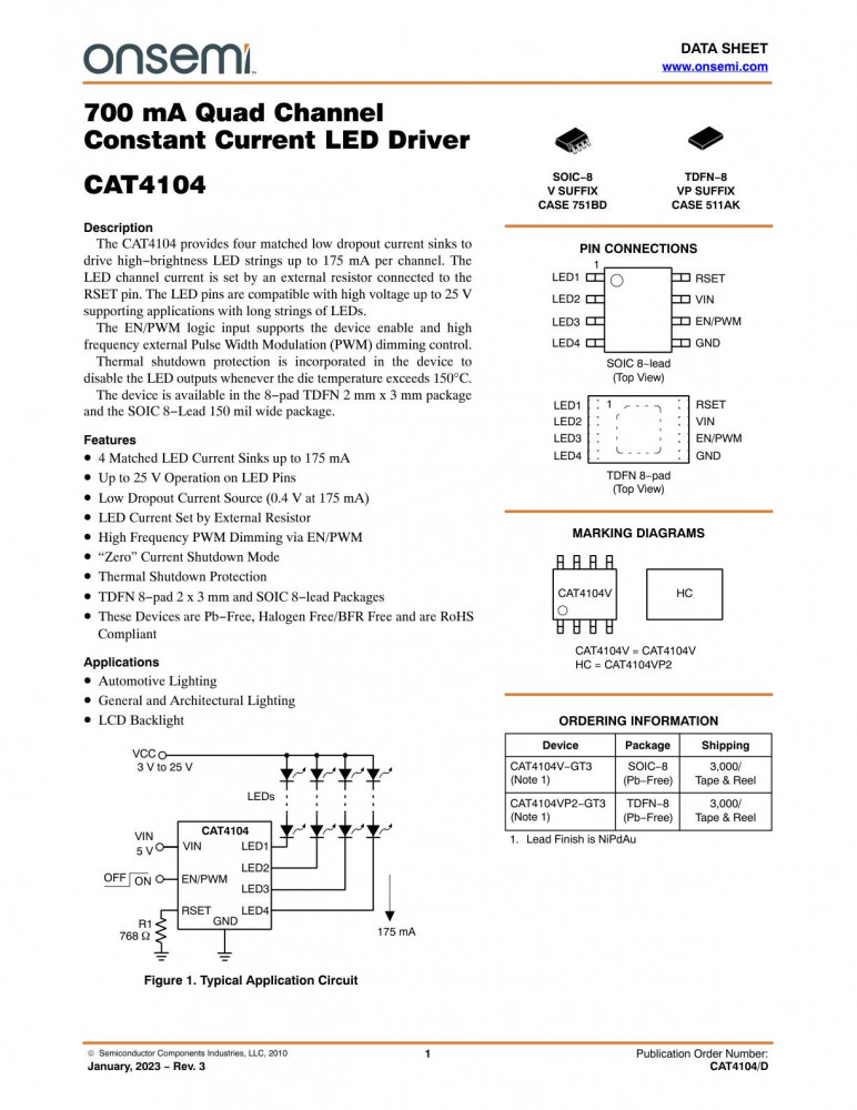 CAT4104 document page 1