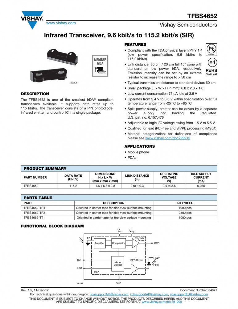TFBS4652 datasheet page 1