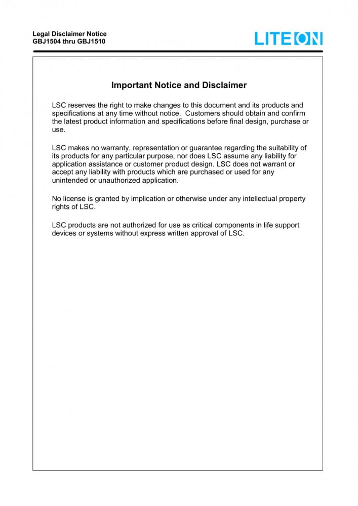 GBJ bridge rectifier datasheet page 3