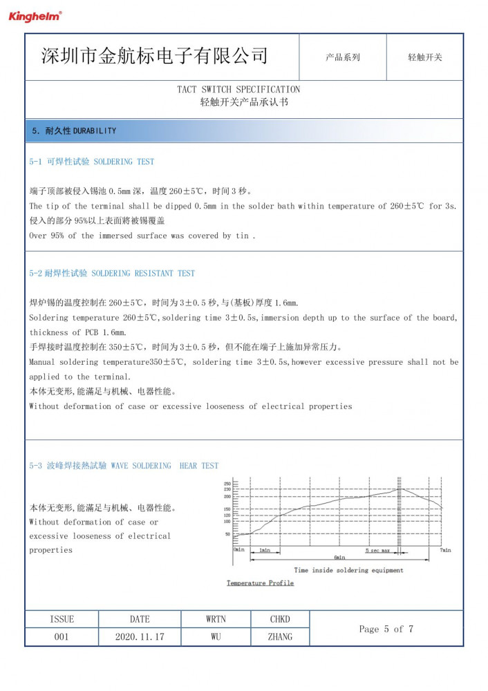 KH-12X12X6H-TJ-FS approval sheet page 5