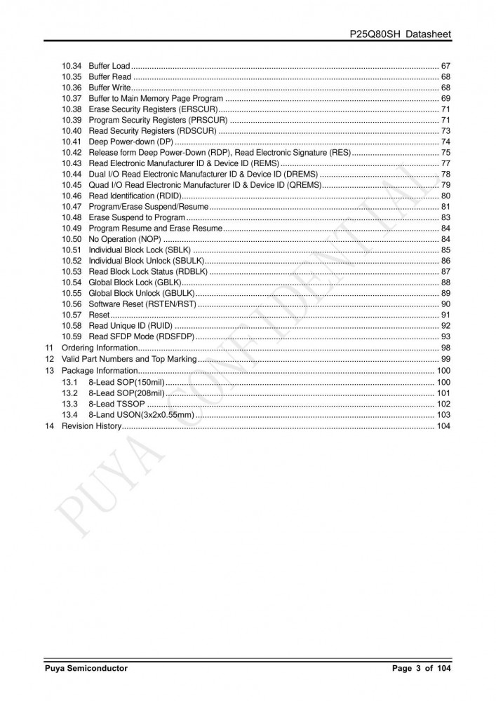 P25Q80SH datasheet page 3