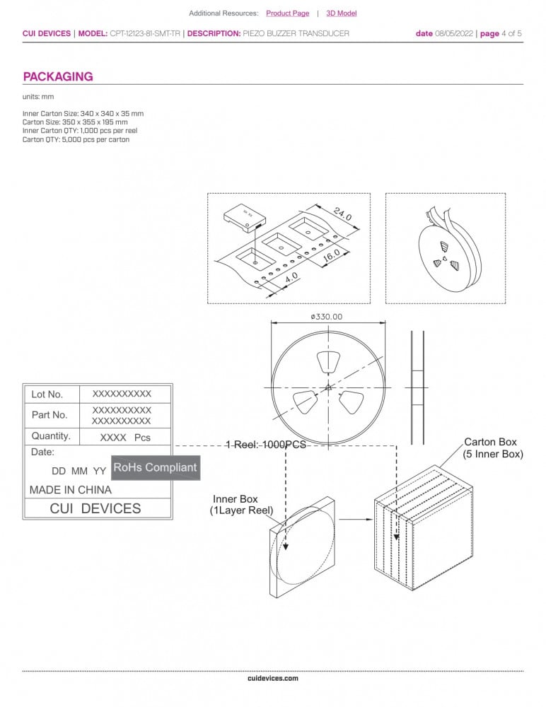 CPT-12123-81-SMT-TR datasheet page 4