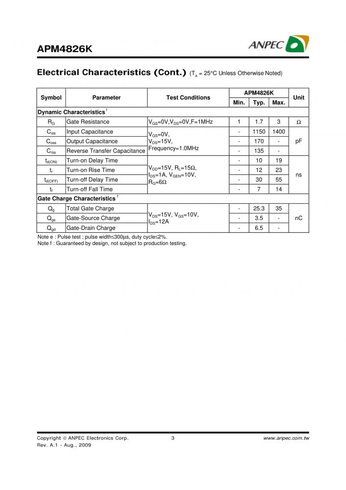 APM4826KC-TRG datasheet page 3
