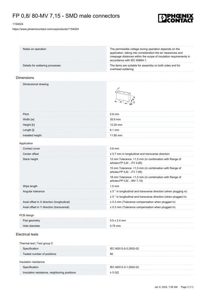 Phoenix Contact 1154024 technical document page 3