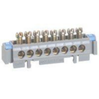 Terminal block on support - Terminal block 12 outputs - 1x6mm² to 25mm² input - 12x1.5mm² to 16mm² outputs - Length 113mm for sale