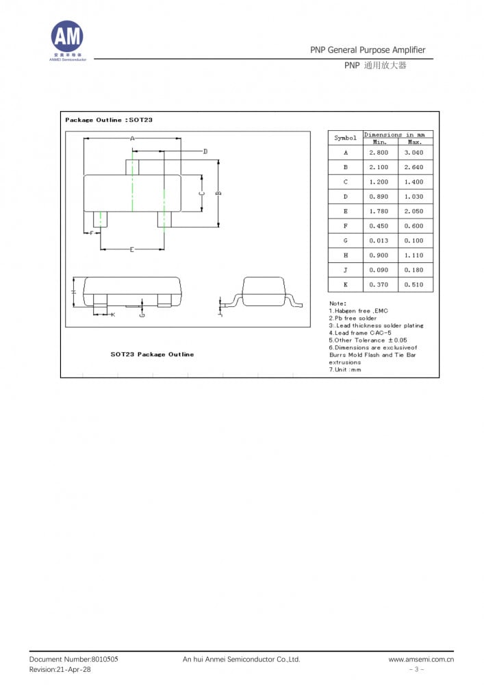 MMBT2907A datasheet page 3