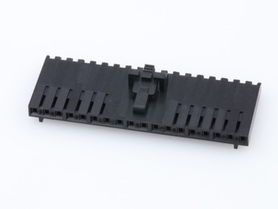 SL Crimp Housing, Single Row, Version D, Back Ribs, 19 Circuits, Black