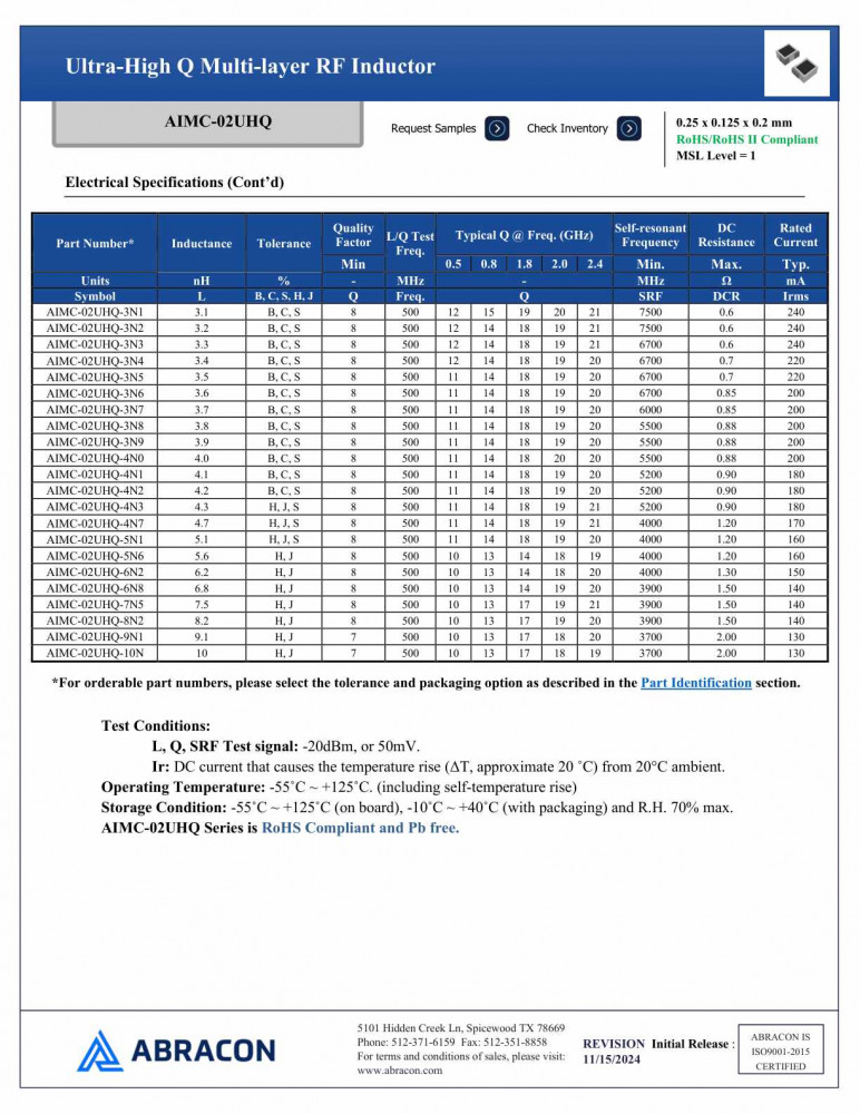 AIMC-02UHQ technical document page 2