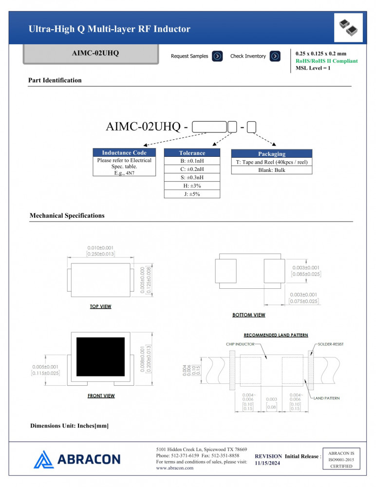 AIMC-02UHQ technical document page 3