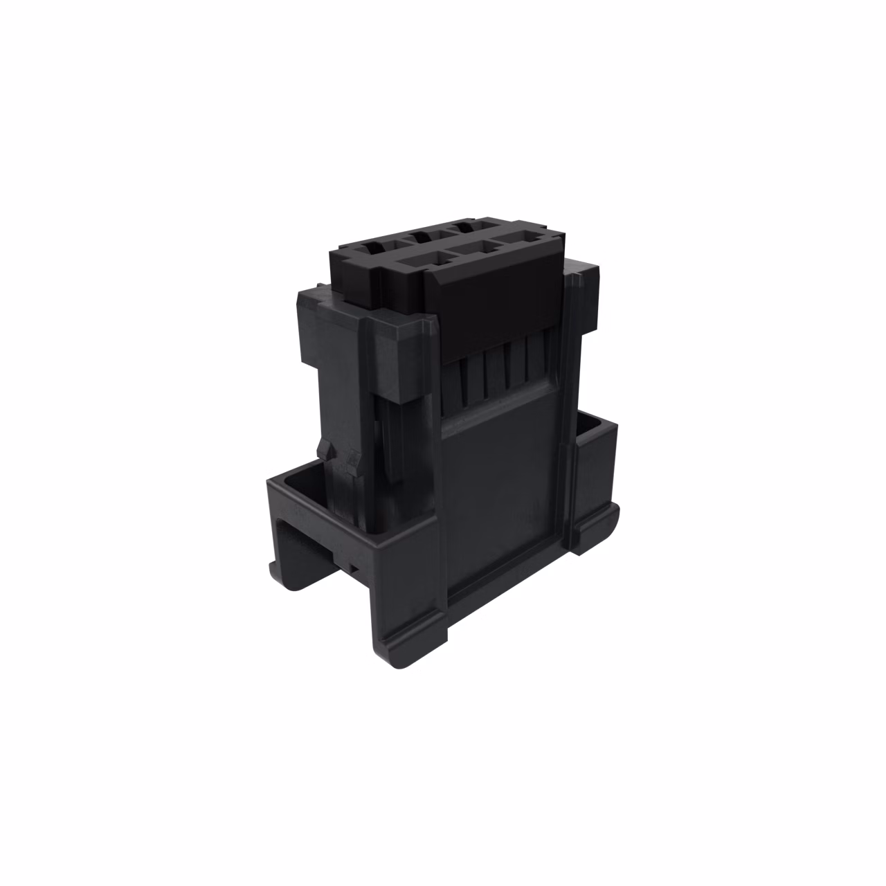 5.00mm Pitch NSCC/SICMA Female Wire-to-Board Housing, for 2.80mm Tab, with Bridges, Dual Row, 6 Circuits, Black for sale