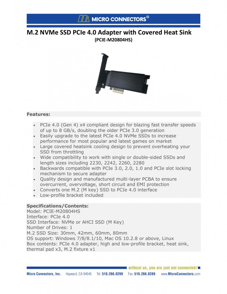 PCIE-M20804HS product documentation image