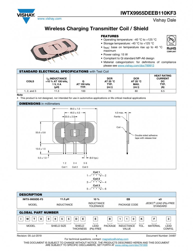 IWTX9955DEEB110KF3 datasheet page 1