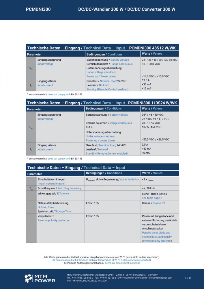 PCMDNI300 datasheet page 3