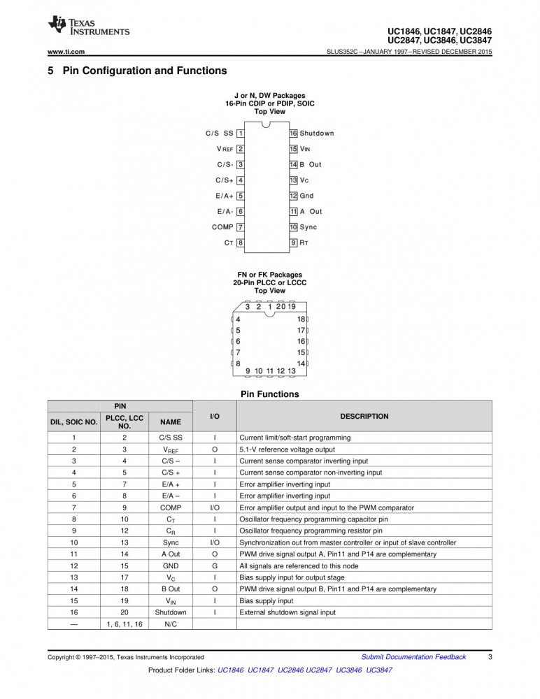 UC1847 datasheet page 3