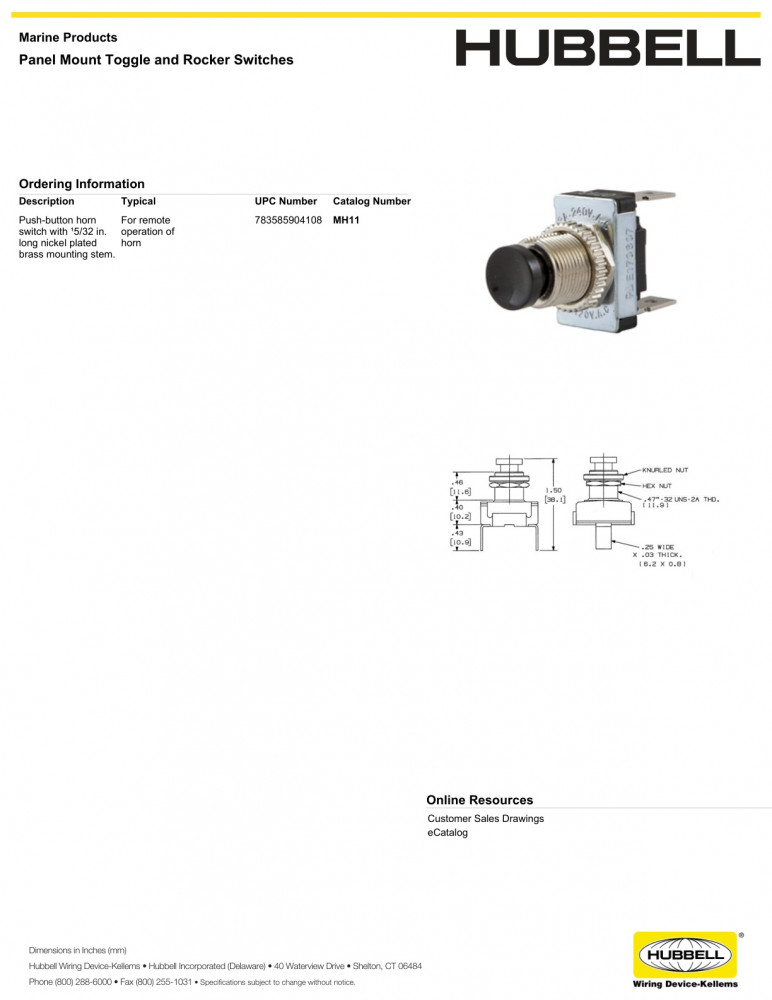 MH11 product documentation visual