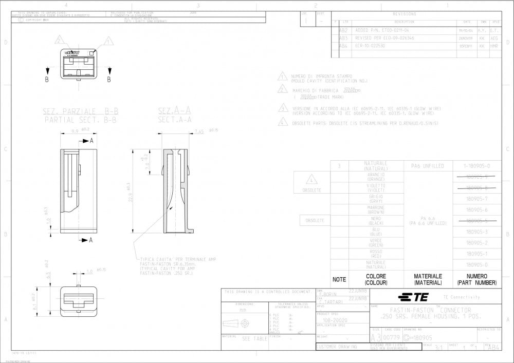 TE Connectivity 180905 technical drawing preview
