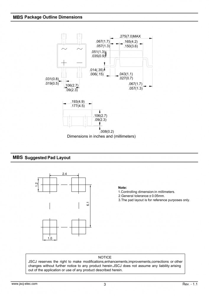 JSCJ MB05S datasheet page 3