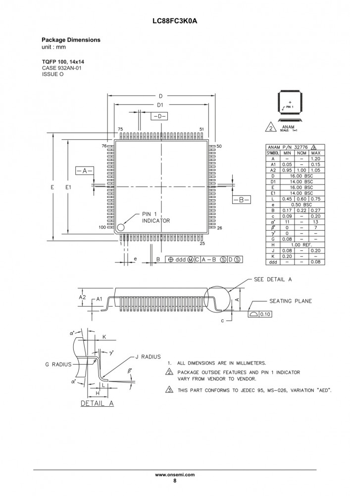 LC88FC3K0A technical document page 8