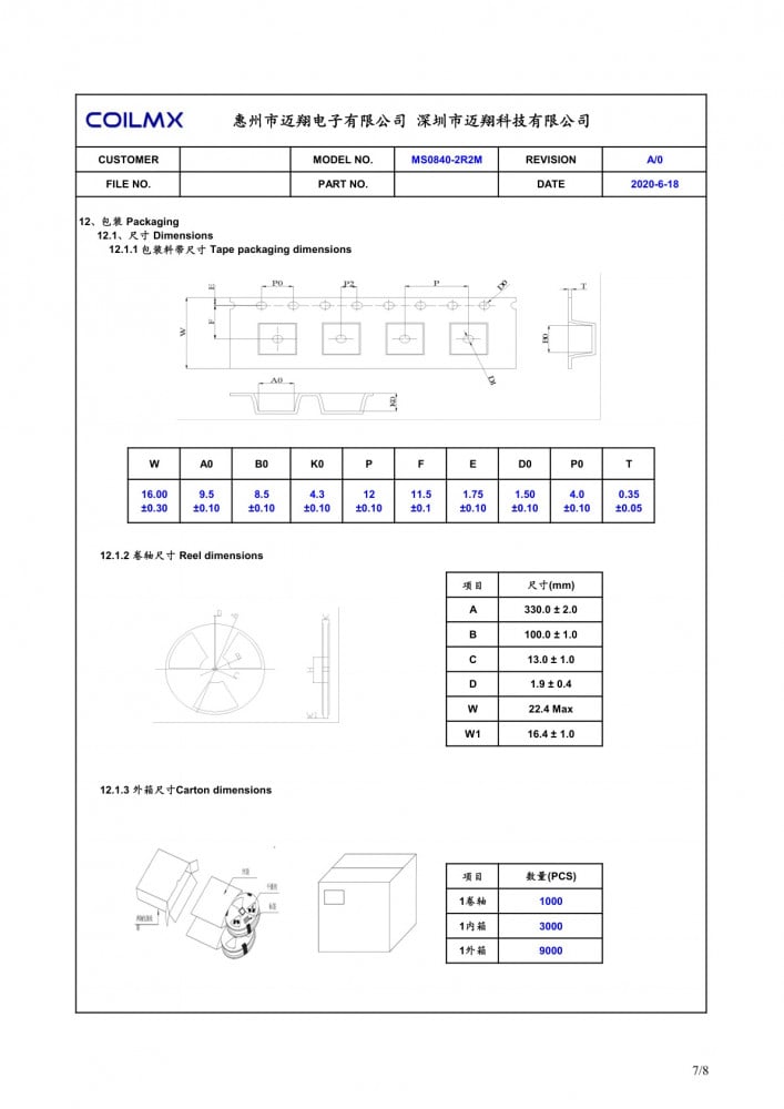 MS0840-2R2M specification page 7