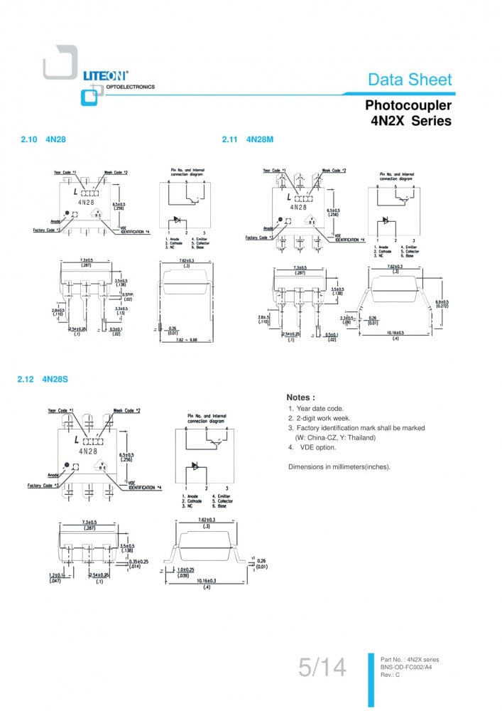 LITEON 4N26S datasheet page 6