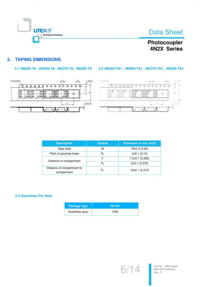 LITEON 4N26S datasheet page 7