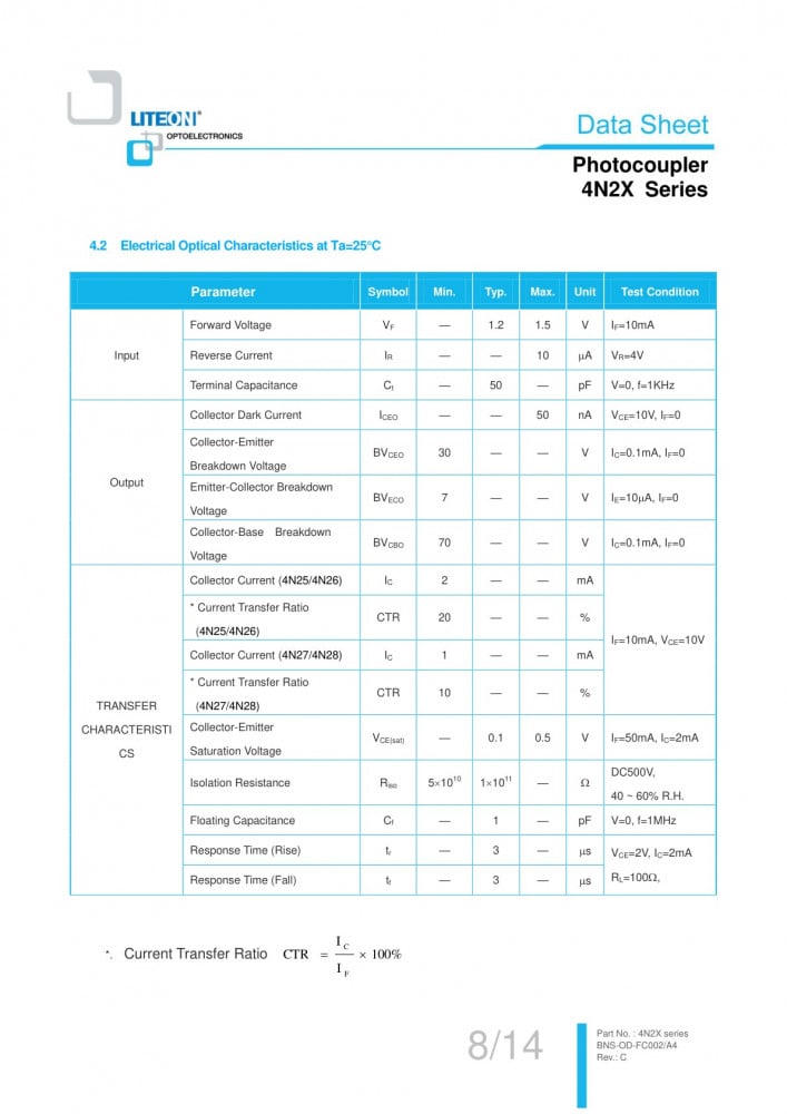 LITEON 4N26S datasheet page 9