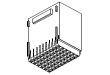 Insertion Module for Advanced Mate Signal Header, 6-Row by 10-Wide, 20.00mm