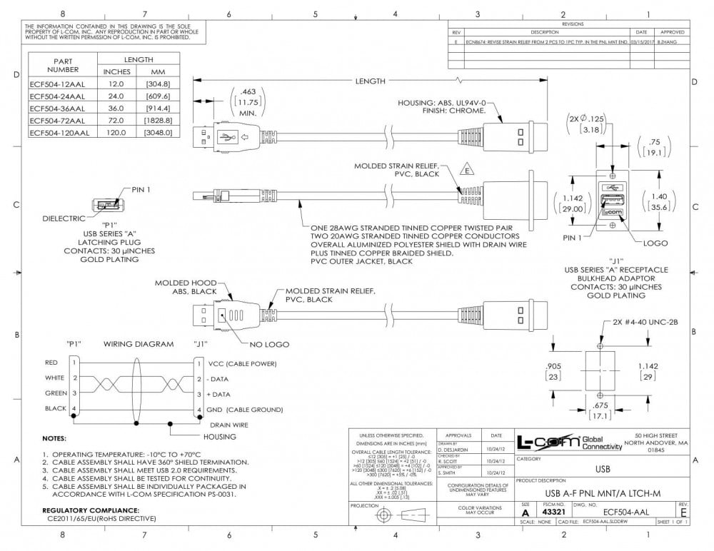 ECF504-120AAL technical document preview