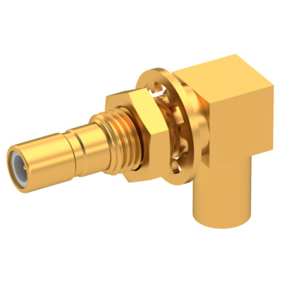 SSMB / RIGHT ANGLE JACK MALE CRIMP TYPE FOR 2/50 D CABLE GOLD for sale