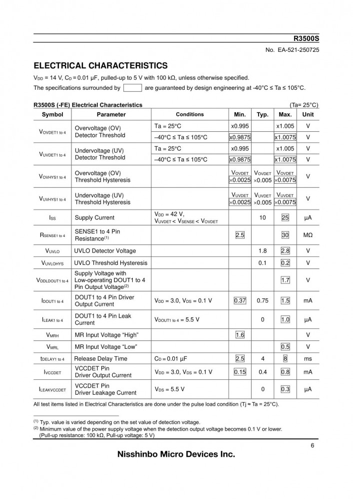 R3500S datasheet page 6