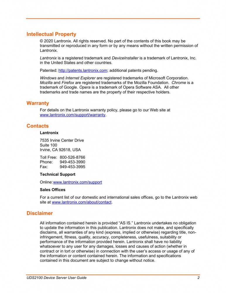 UDS2100 document page image 2