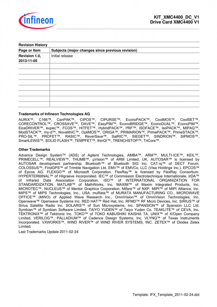 KIT_XMC4400_DC_V1 manual page 3