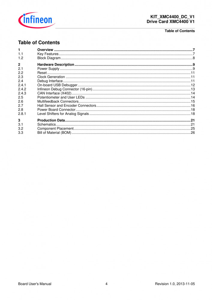 KIT_XMC4400_DC_V1 manual page 4