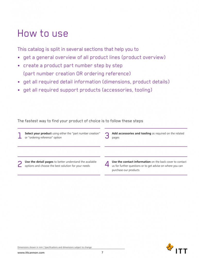 ITT Cannon catalogue page 7