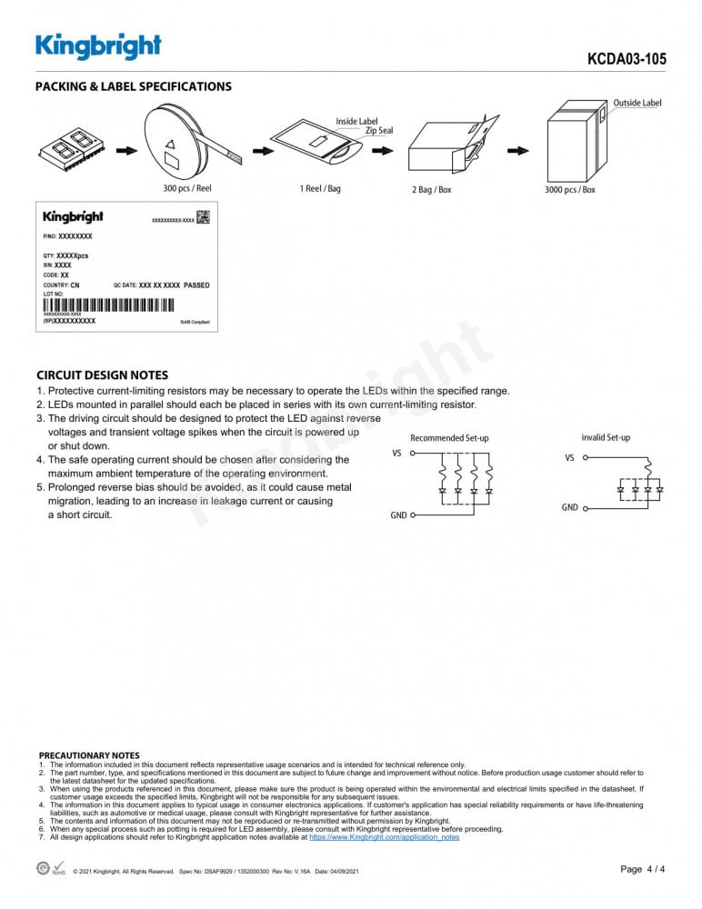 KCDA03-105 datasheet page 4