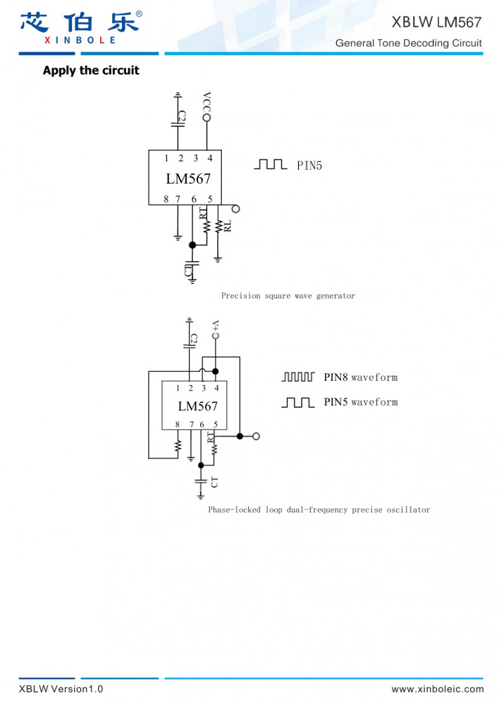 XBLW LM567CM datasheet page 6